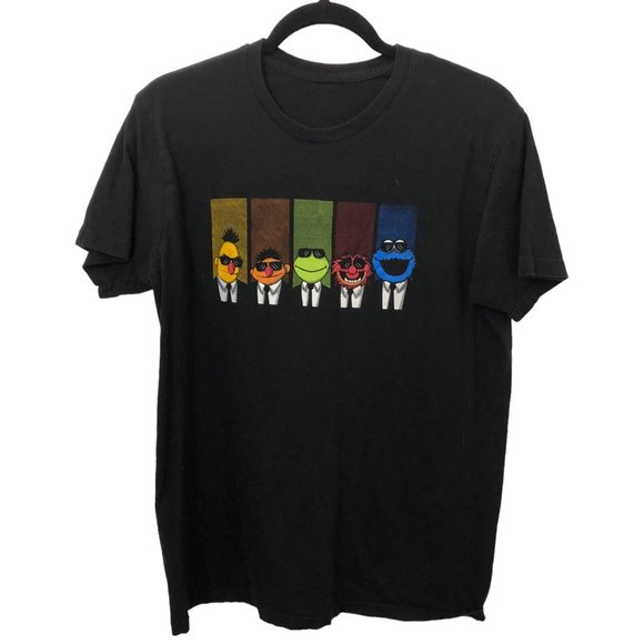 Unbranded | Shirts | Unbranded Solid Black Sesame Street Characters ...